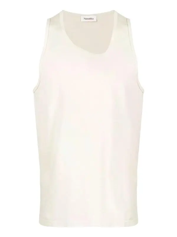 Nanushka Aziz Organic-cotton Vest - Neutrals