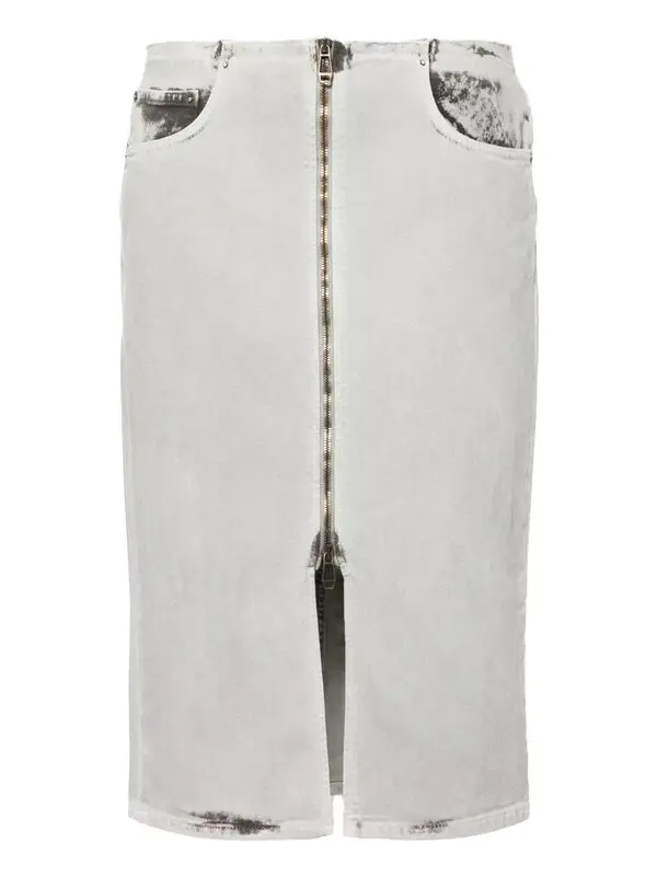 HAIKURE Denim Pencil Skirt - Grey
