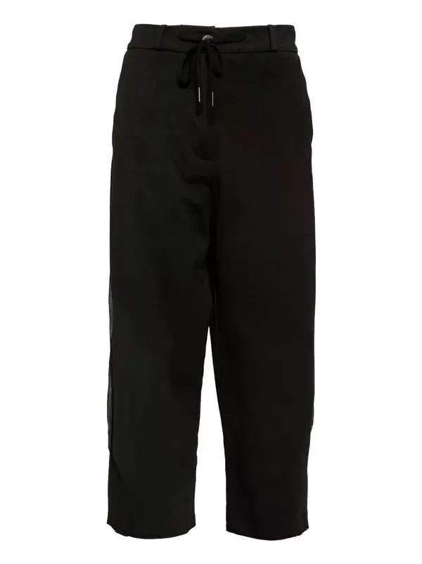 Masnada Paneled Straight-leg Trousers - Black