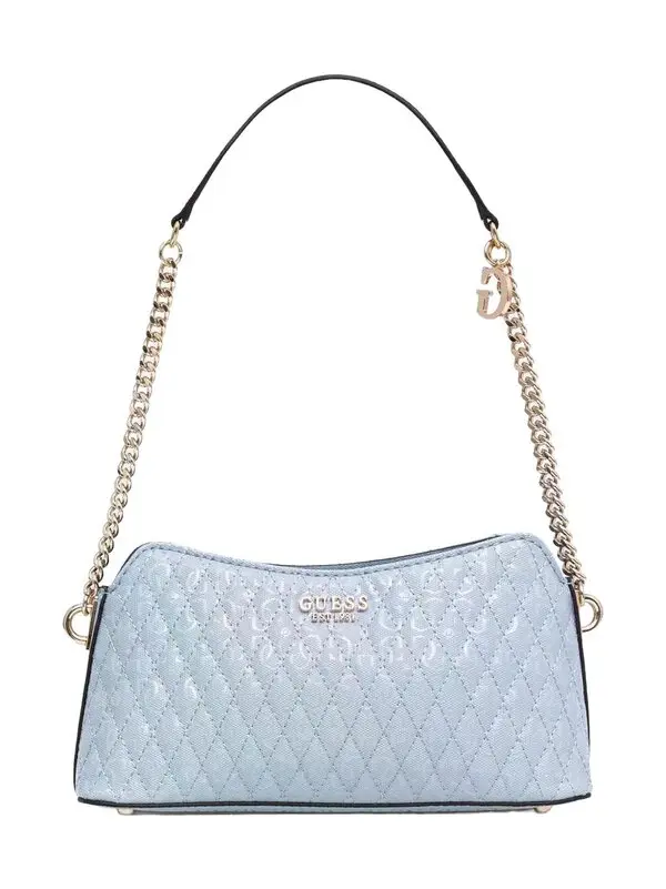 Guess Betula Quilted Shoulder Bag - Blue