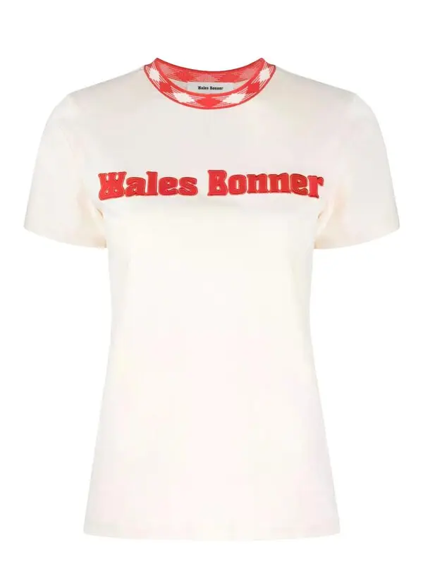 WALES BONNER Original Logo-appliqué T-shirt - Neutrals