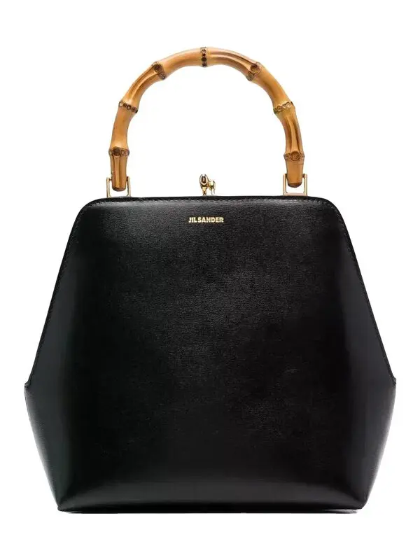 JIL SANDER Goji Frame Square Tote Bag - Black