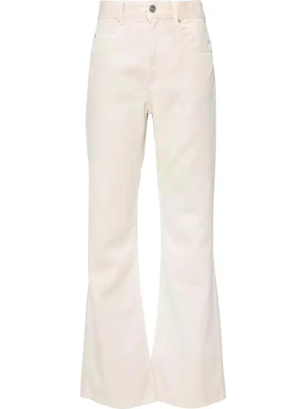 Isabel Marant Étoile Belvira High-rise Bootcut Jeans - Neutrals