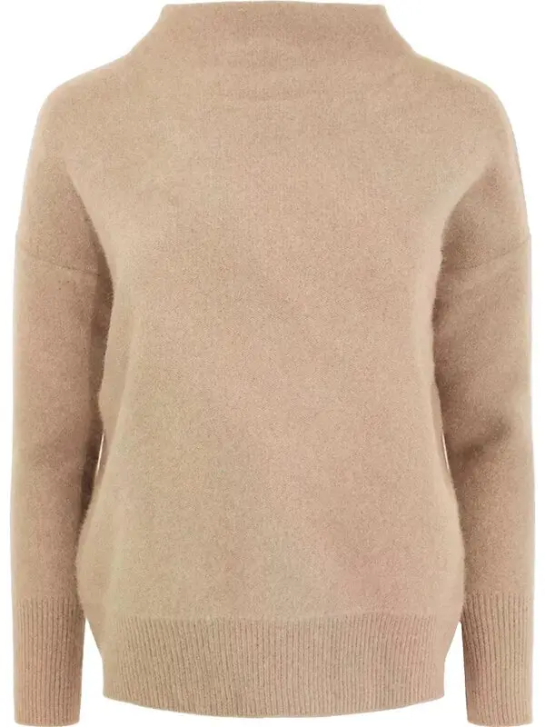 Vince Funnel-neck Cashmere Jumper - Neutrals
