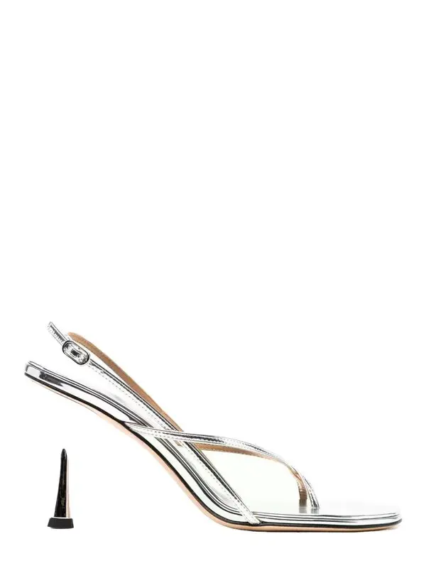Studio Amelia 90mm Barbella Sandals - Silver