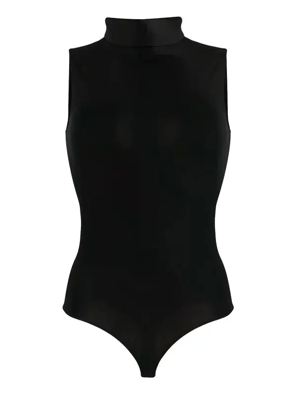 Wolford Roll-neck Sleeveless Bodysuit - Black