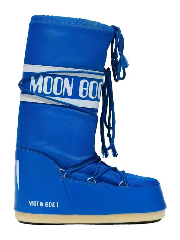 Moon Boot Lace-up Logo-print Snow Boots - Blue