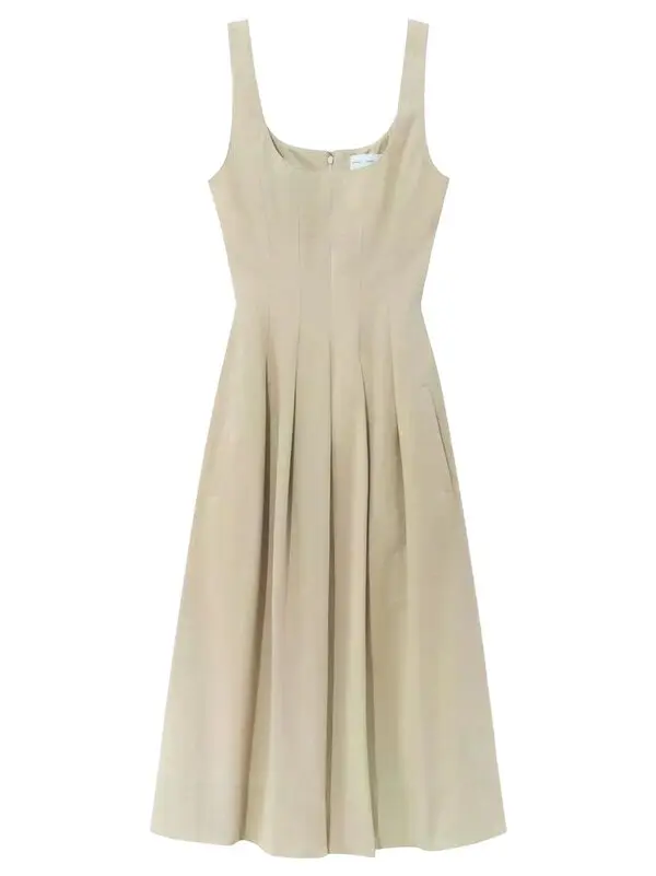Proenza Schouler White Label Pleated Cotton Dress - Neutrals
