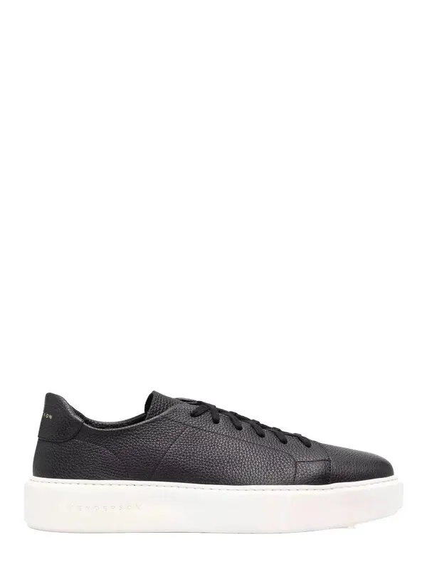 HENDERSON BARACCO Pebbled Low-top Sneakers - Black
