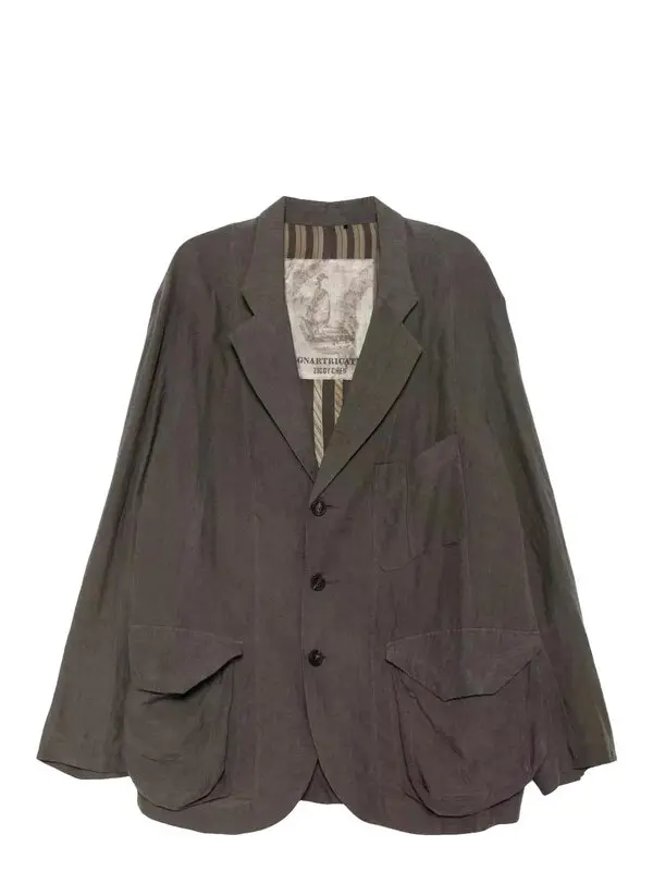 ZIGGY CHEN Single-breasted Blazer - Grey