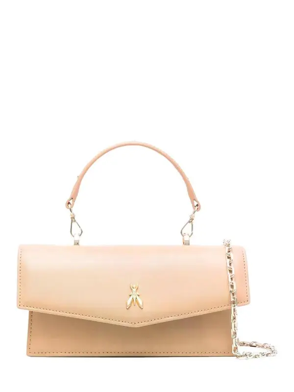 Patrizia Pepe Fly Bamby Leather Shoulder Bag - Neutrals