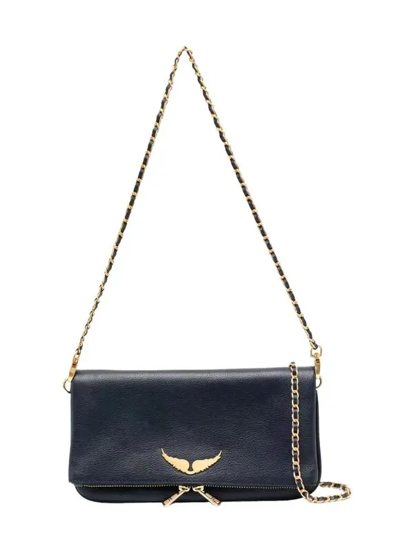 Zadig&Voltaire Rock Leather Crossbody Bag - Blue