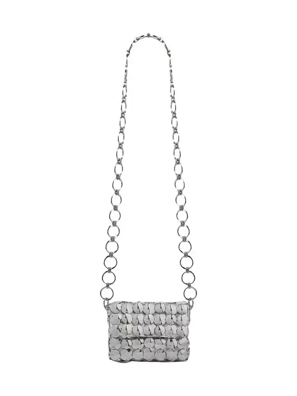 Rabanne Metallic Shoulder Bag - Silver