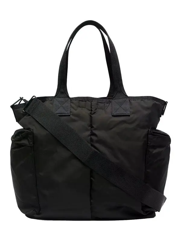 PORTER-YOSHIDA & CO Side-pockets Tote Bag - Black