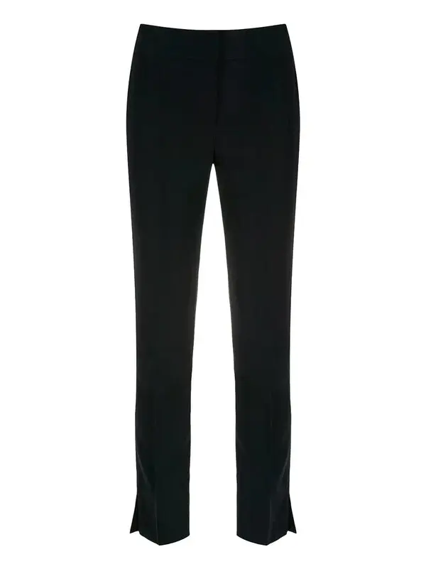 Emporio Armani Polyester Cropped Trousers - Blue