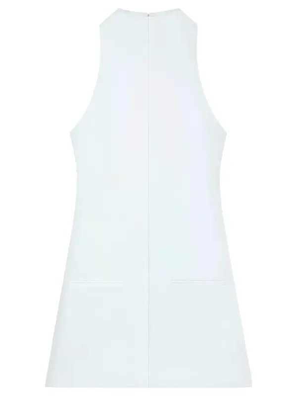 COURREGES Sleeveless Twill A-line Dress - Blue