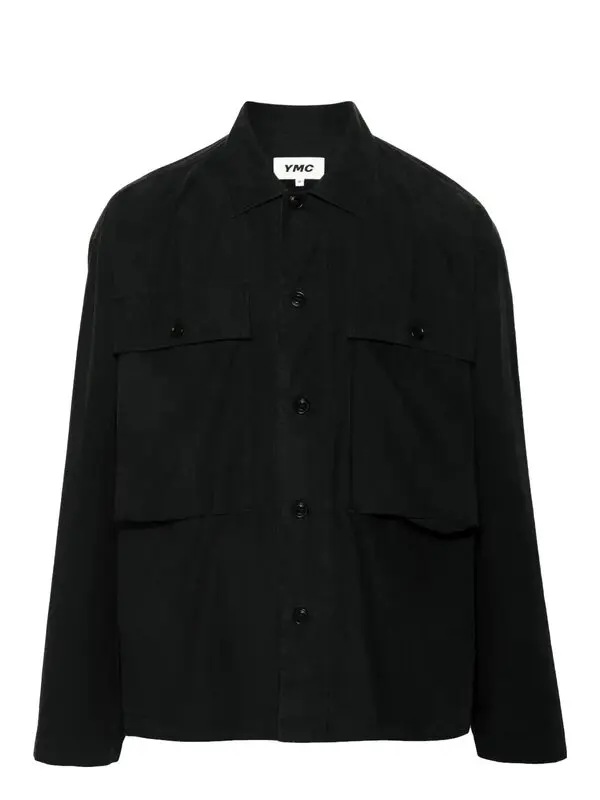 You Must Create Military Cotton Shirt - Black