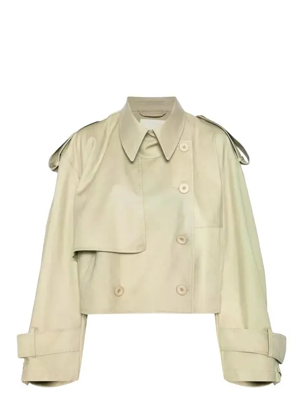 JNBY Single-breasted Cotton Coat - Brown