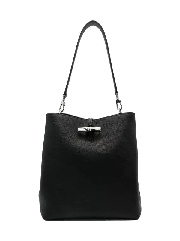 Longchamp Le Roseau Shoulder Bag - Black