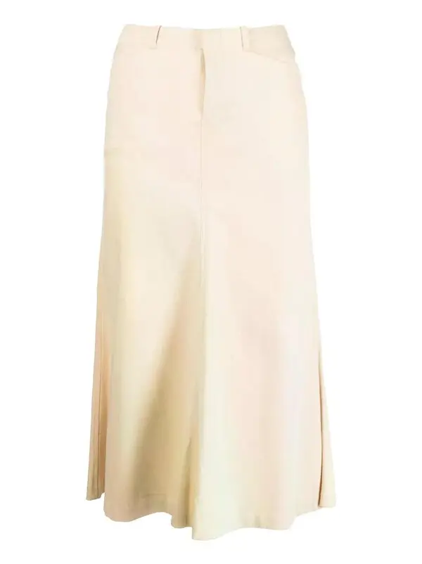 Ralph Lauren Low-rise Cotton Midi Skirt - Brown