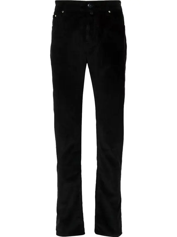 JACOB COHЁN Bard Trousers - Jet Black