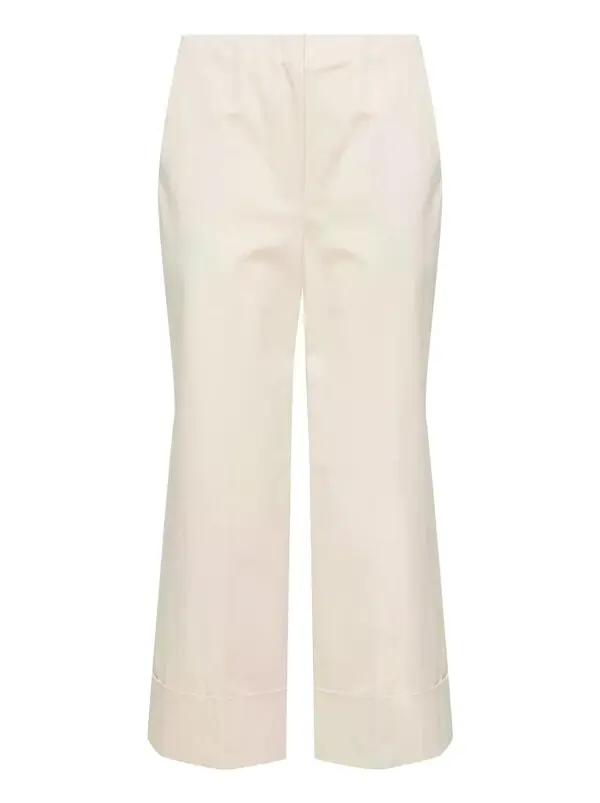 Theory Mid-rise Cropped Trousers - Neutrals