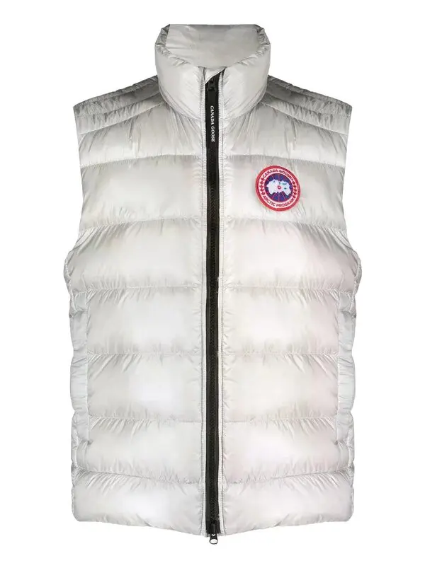 Canada Goose Crofton Logo-patch Padded Gilet - Silver