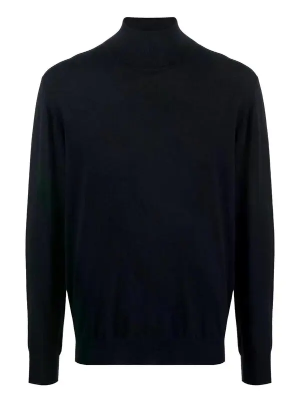 BILLIONAIRE Fine-knit Roll-neck Jumper - Blue