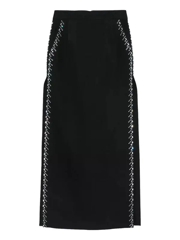 Rabanne Rhinestone-embellished Maxi Skirt - Black