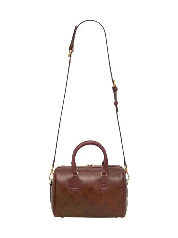 MARINE SERRE Crescent Moon-print Tote Bag - Brown