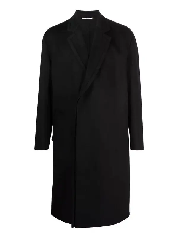 Valentino Garavani Single-breasted Midi Coat - Black