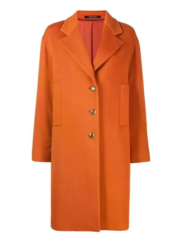 Tagliatore Kyra Single-breasted Coat - Orange