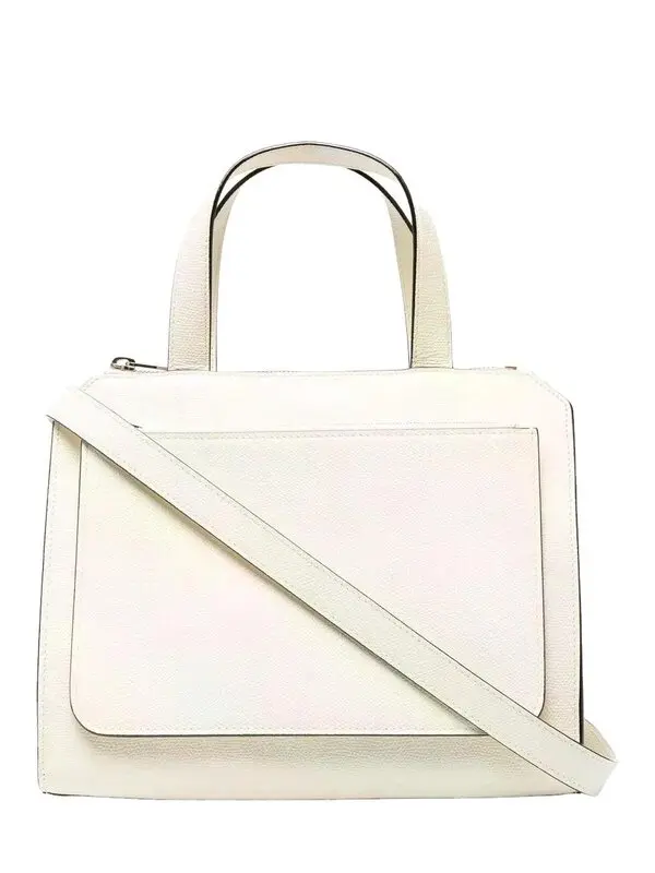 VALEXTRA Passepartout Top-handle Tote Bag - Neutrals