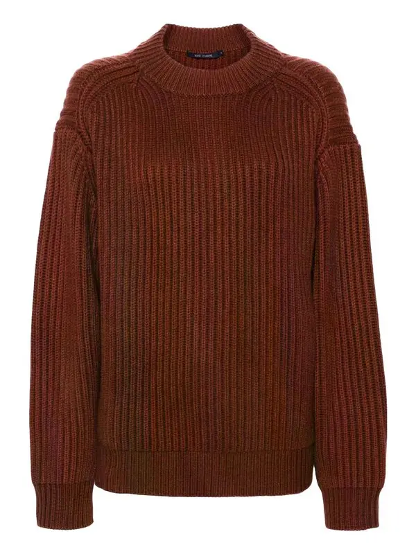 Sofie D'hoore Ribbed Wool-cashmere Sweater - Orange