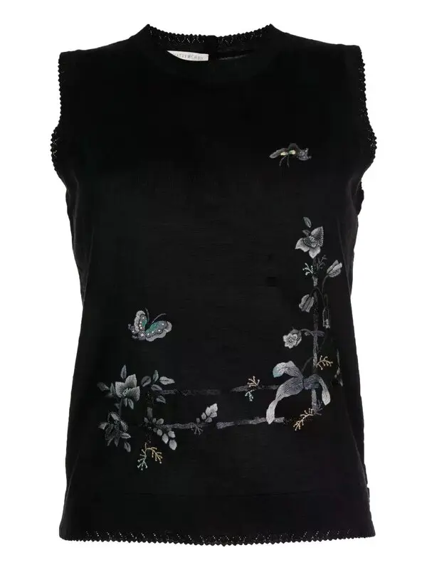 Shiatzy Chen Renascent Collection Floral-print Top - Black