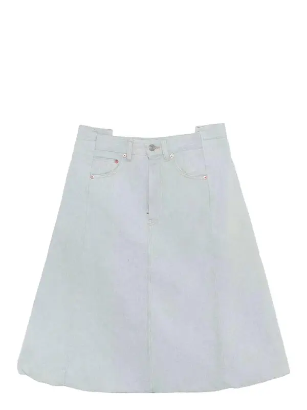 Victoria Beckham Denim Midi Skirt - Blue