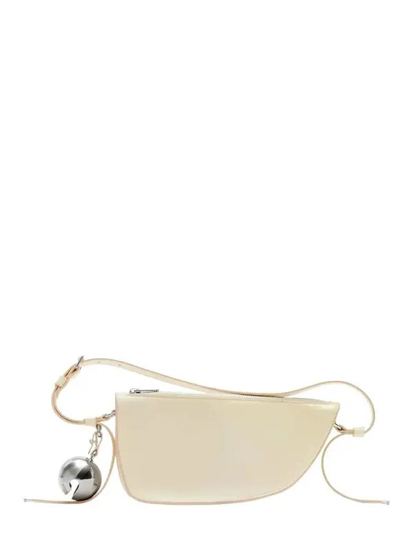 Burberry Mini Shield Leather Shoulder Bag - Neutrals