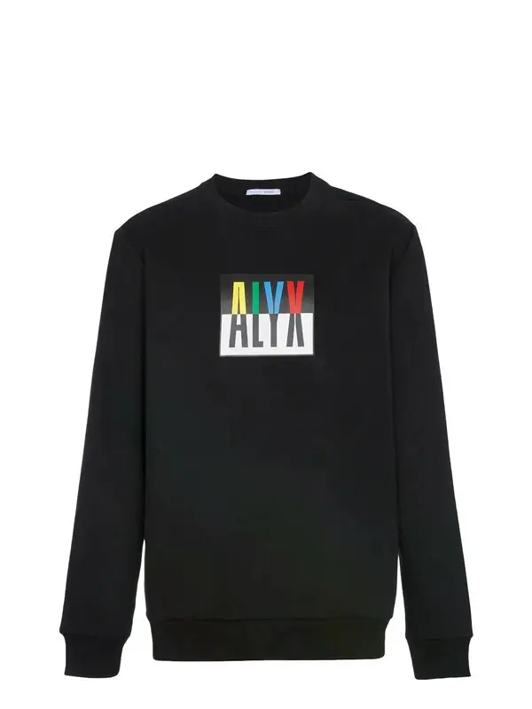 1017 Alyx 9sm Logo Crew Neck Sweatshirt - Black
