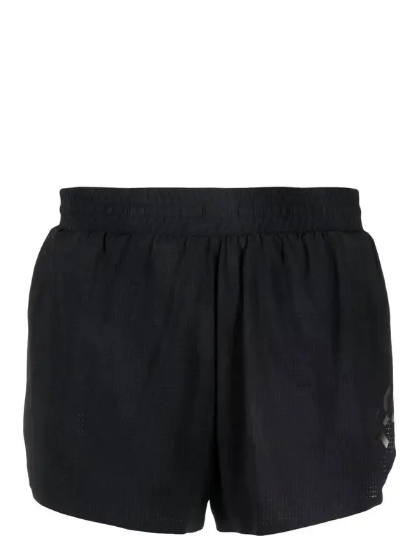 Y3 Logo-print Running Shorts - Black