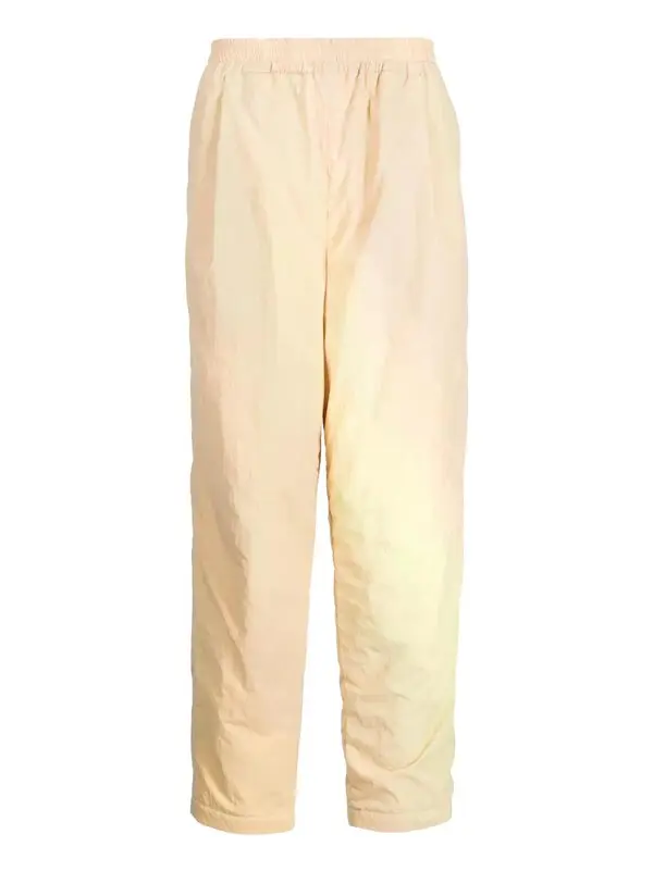 YOSHIOKUBO Elasticated-waist Straight-leg Trousers - Brown