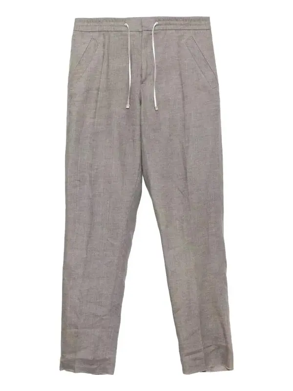 BRETT JOHNSON Drawcord Trousers - Grey