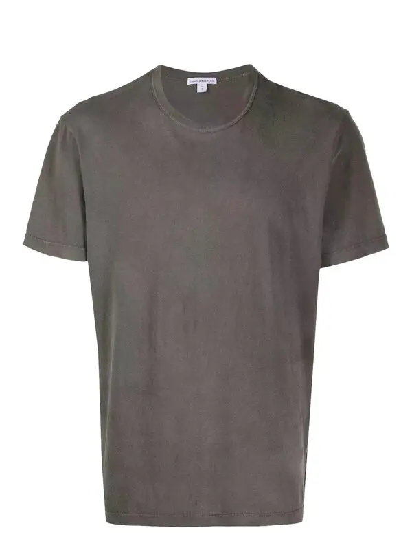 JAMES PERSE Round Neck Cotton T-shirt - Green