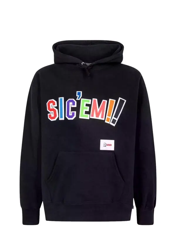 Supreme X Wtaps Sic'em! Hoodie - Black