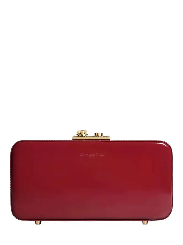 GIANVITO ROSSI Vali Clutch Bag - Red