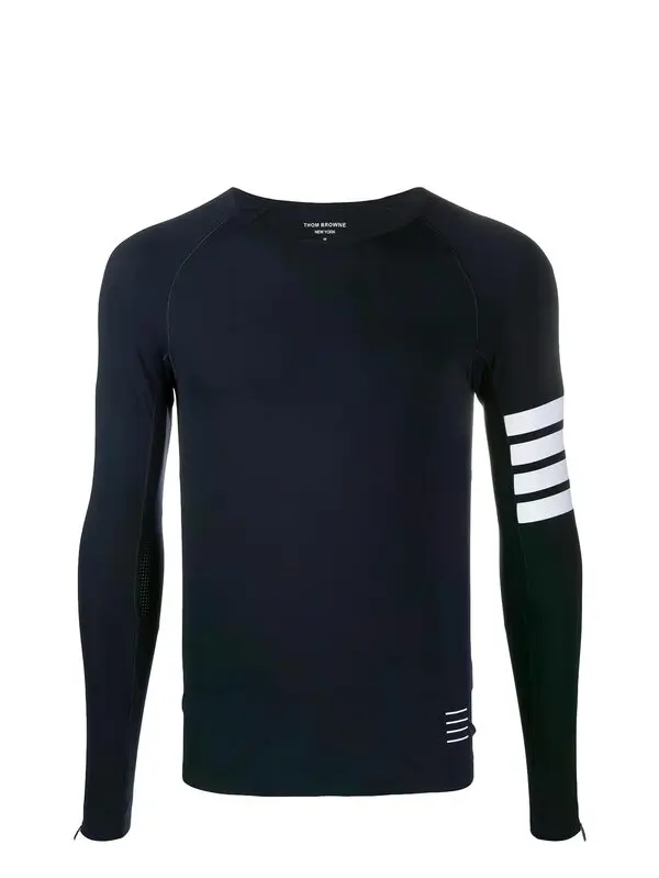 Thom Browne Signature 4-stripe Performance Top - Blue