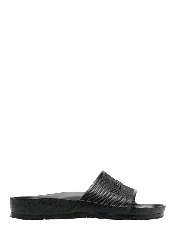 BIRKENSTOCK Barbados Logo-embossed Sliders - Black