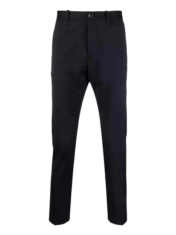 NINE:INTHE:MORNING Slim-cut Chino Trousers - Blue
