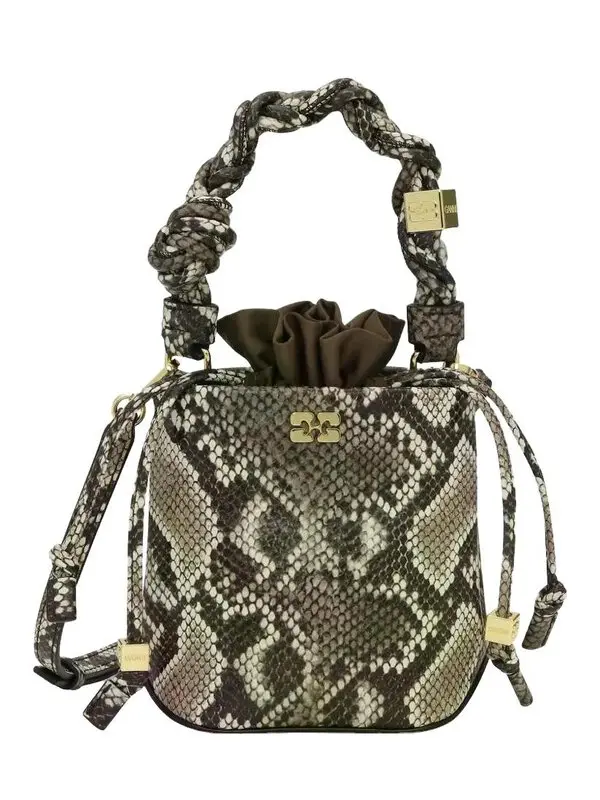 GANNI Mini Bou Bucket Bag - Neutrals