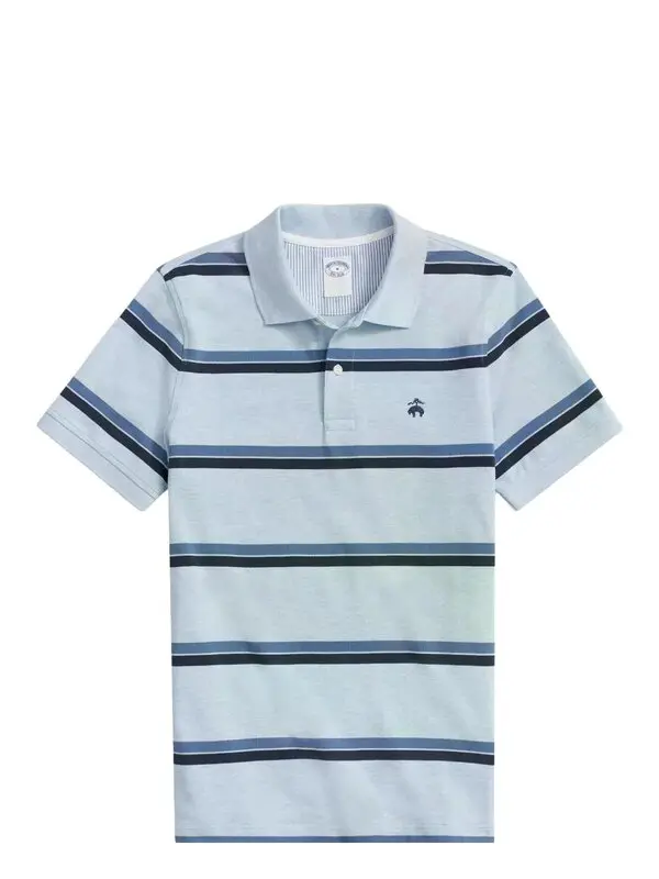 Brooks Brothers Striped Polo Shirt - Blue