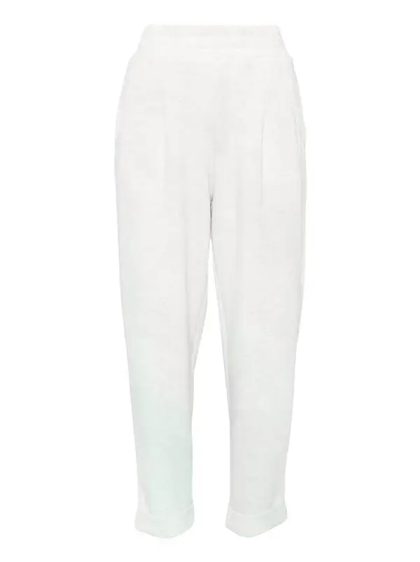 Varley Mélange-effect Tapered Trousers - Grey